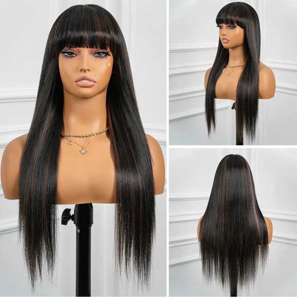 Hair | Synthetic Wig Hd Lace Middle Part | Poshmark